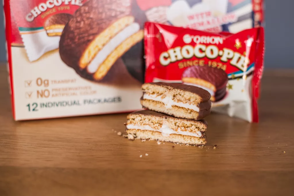 Orion Choco Pie with Marshmallow Filling - By the Label