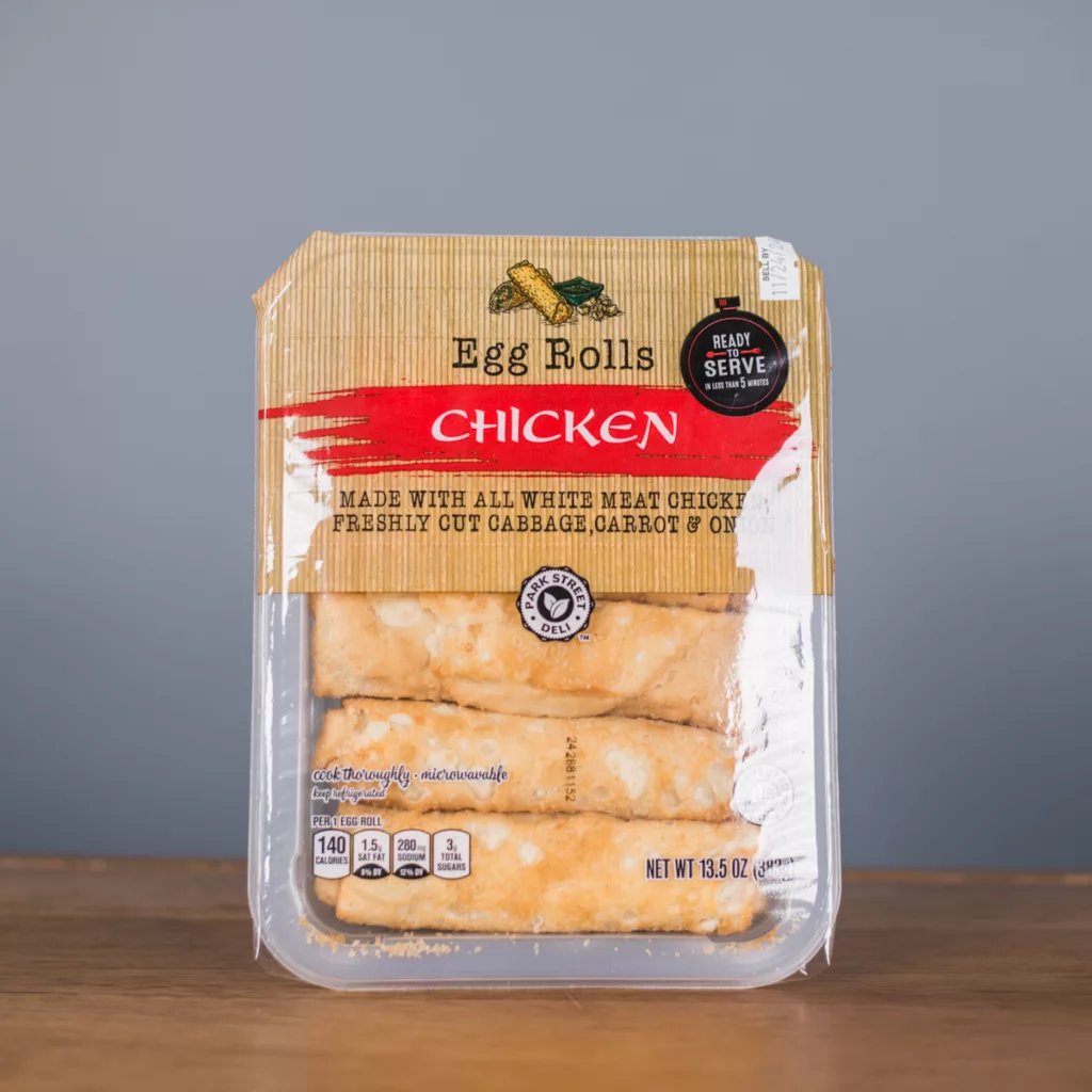 Aldi’s Park Street Deli Chicken Egg Rolls - By the Label