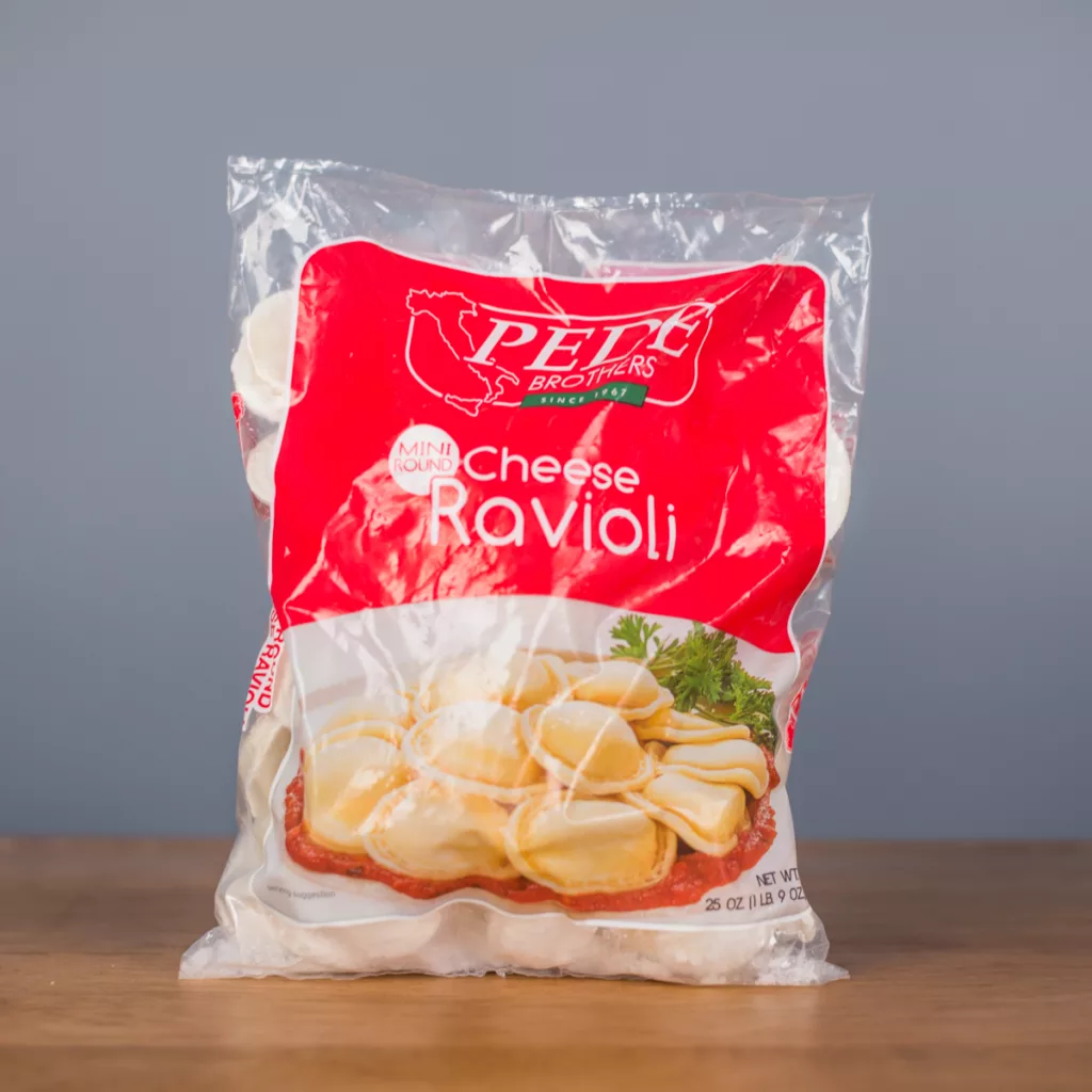 Pede Brothers Mini Round Cheese Ravioli - By the Label