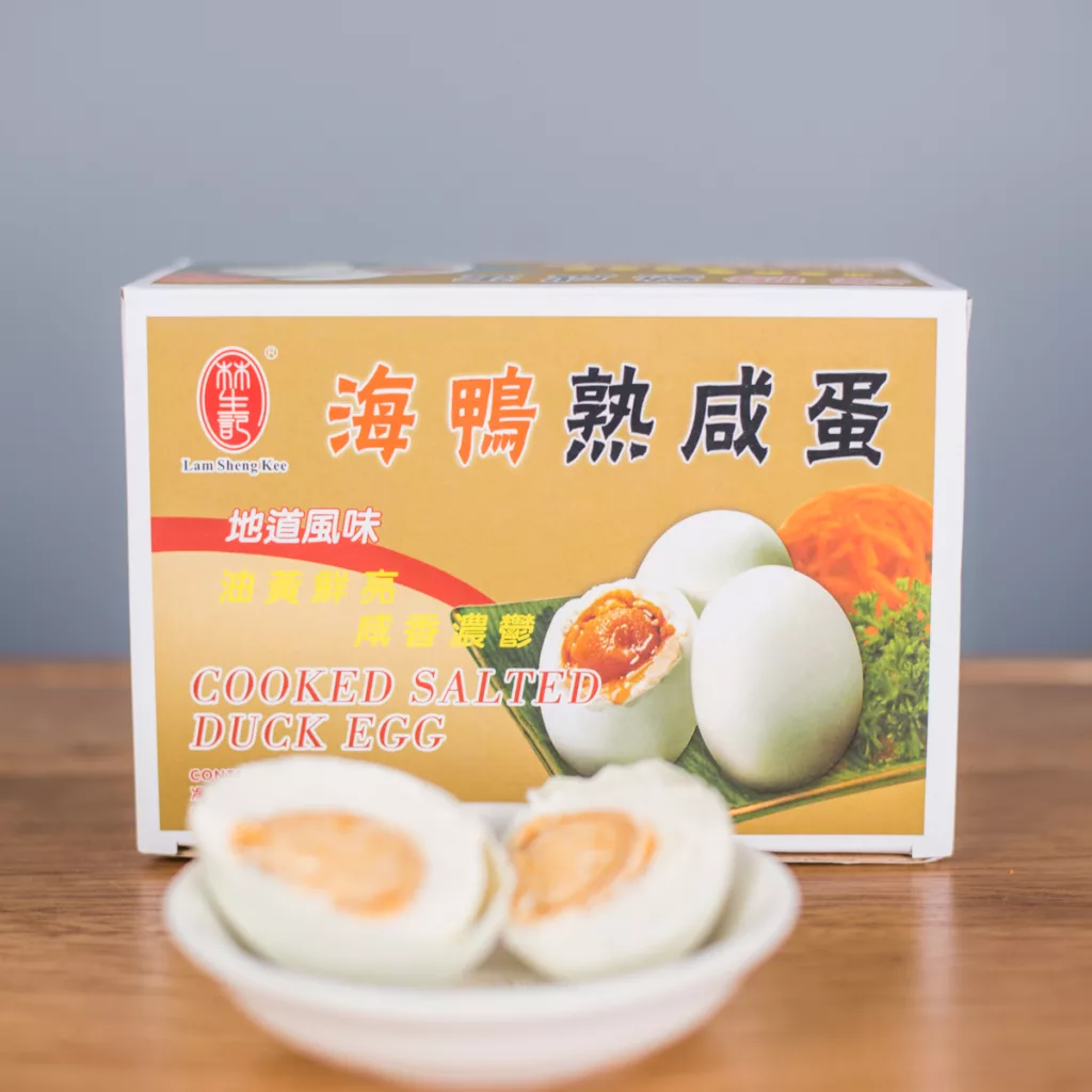 Lam Sheng Kee Cooked Salted Duck Eggs - By the Label