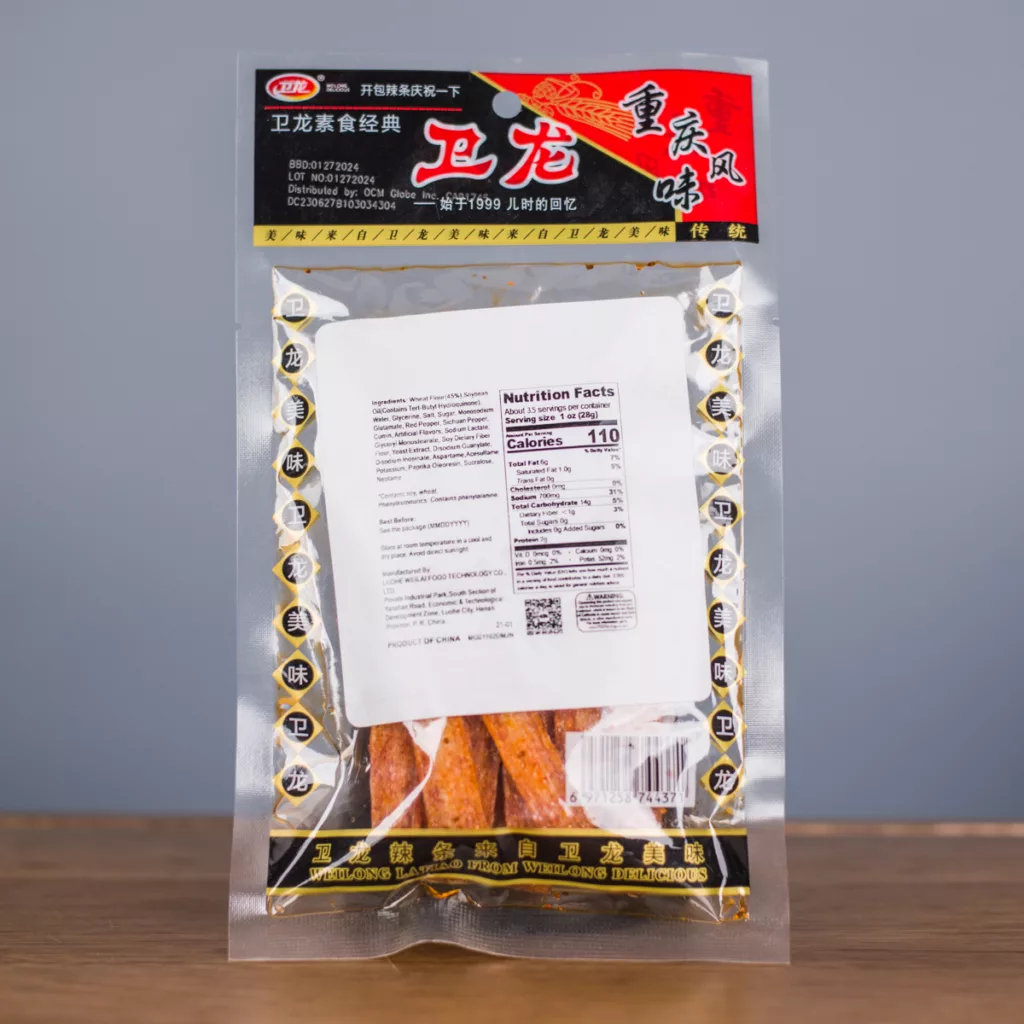 Weilong La Tiao (Spicy Strips) - By the Label