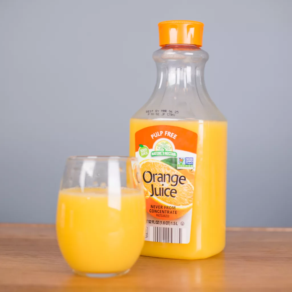 Aldi’s Nature’s Nectar Pulp Free Orange Juice - By the Label
