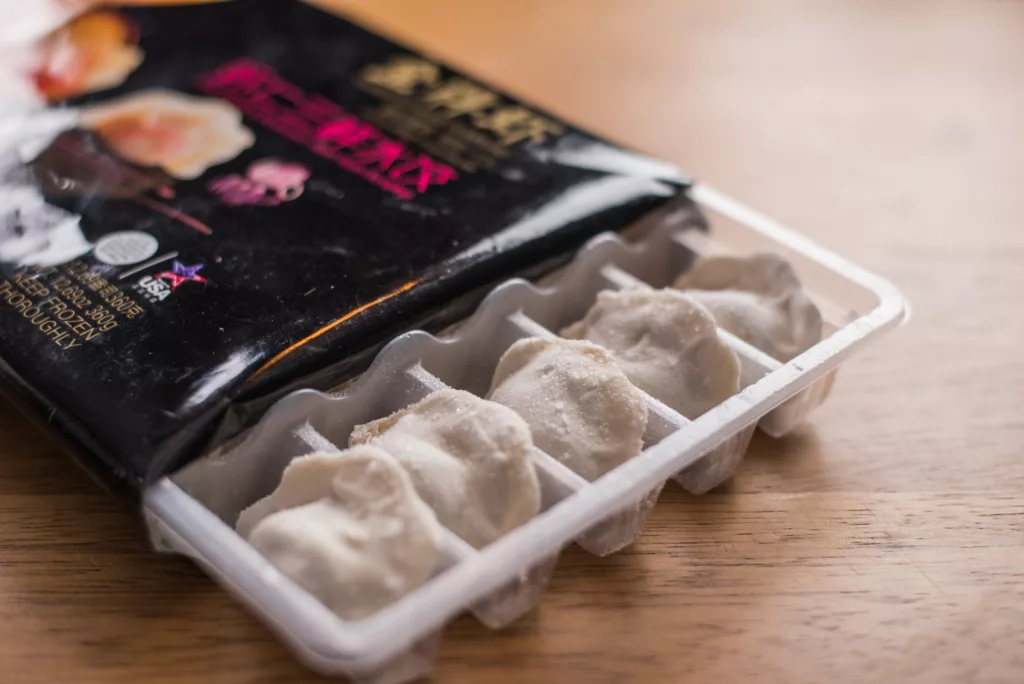 Synear Shrimp, Pork, and Mushroom Dumplings - By the Label