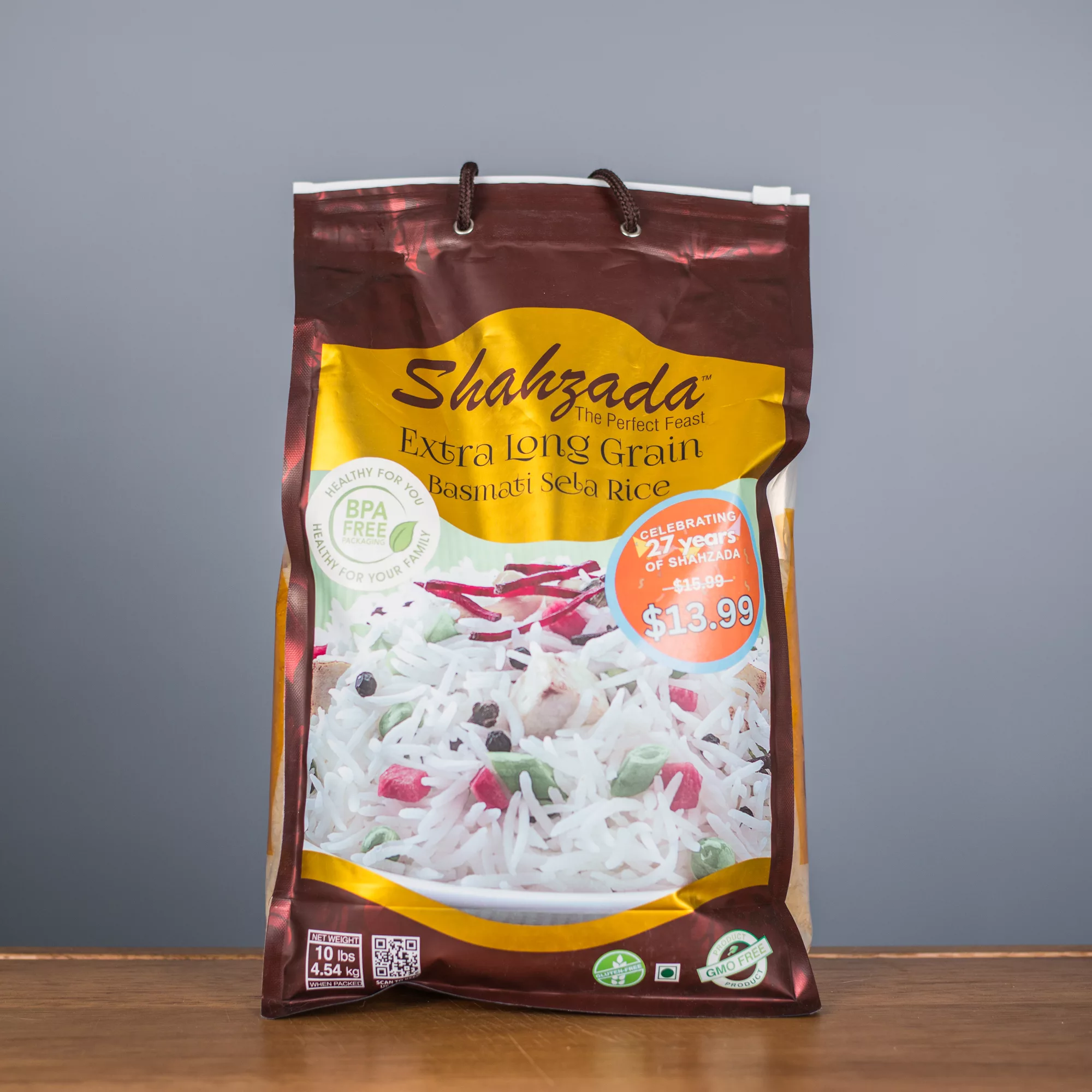 Shahzada Extra Long Grain Basmati Sela Rice - By the Label
