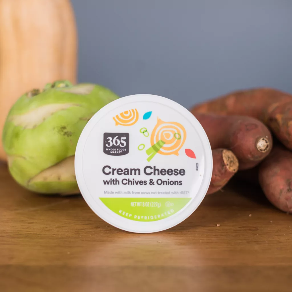 Whole Foods Cream Cheese Chives and Onions - By the Label